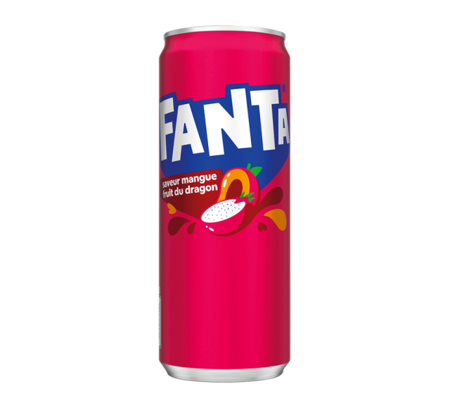 Fanta - Mangue Fruit du Dragon - CAN - 33 cl, FANTA, 8063125
