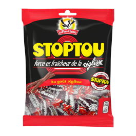 BONBON STOPTOU REGLISSE LA PIE QUI CHANTE SACHET 165G/12, STOPTOU, 8001315