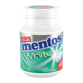 MENTOS WHITE CHEWING GUM SANS SUCRES MENTHE VERTE MENTOS BOITE ...