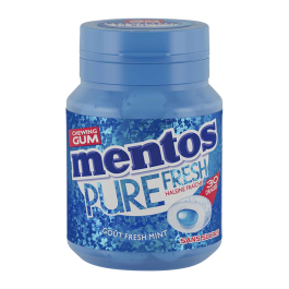 MENTOS PURE FRESH CHEWING GUM SANS SUCRES CŒUR MENTHE MENTOS BOITE ...
