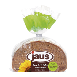 PAIN 4 CEREALES JAUS SACHET 500 G / 14, JAUS BAKERY, 8048411