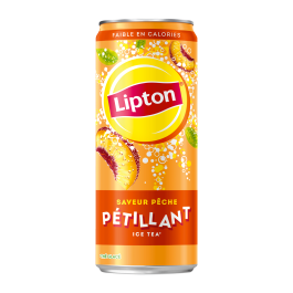 LIPTON® ICE TEA PÉTILLANT PÊCHE - CANETTE SLIM 33CL / 24, LIPTON, 8106292